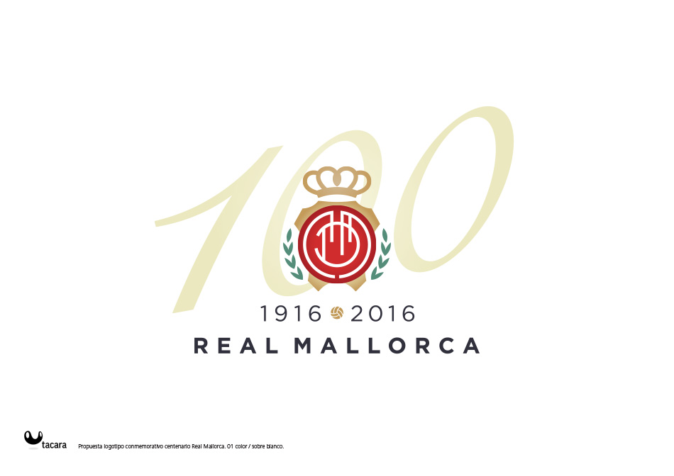 propuesta logo centenario 100 años real rcd mallorca segundo premio