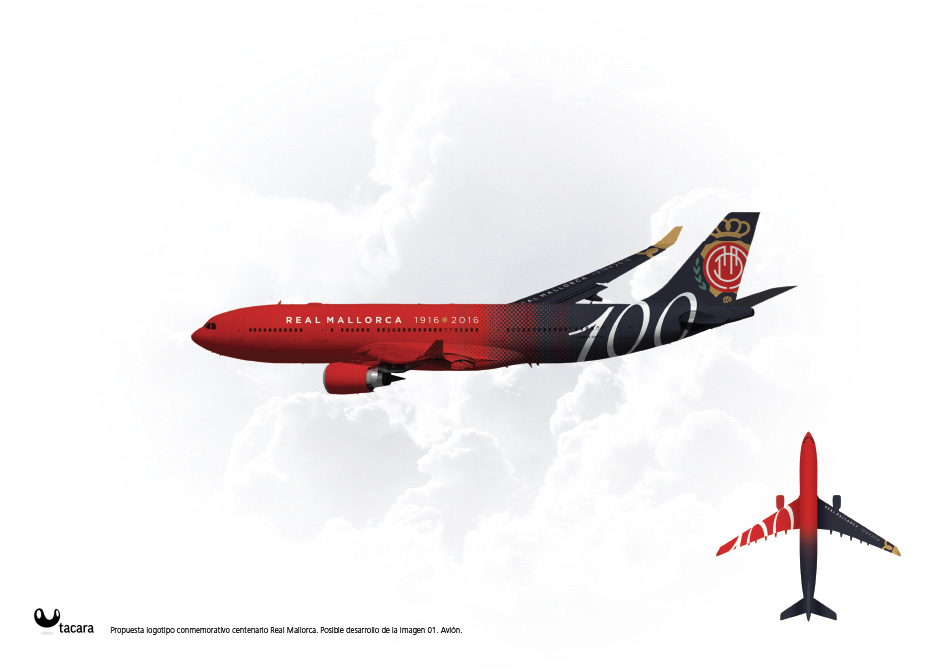 propuesta logo centenario 100 años real rcd mallorca segundo premio